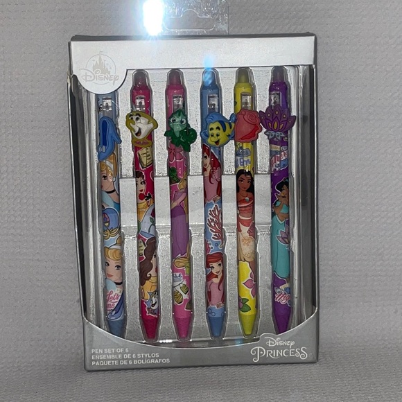 Disney | Office | Set Of 6 Disney Princess Pens | Poshmark
